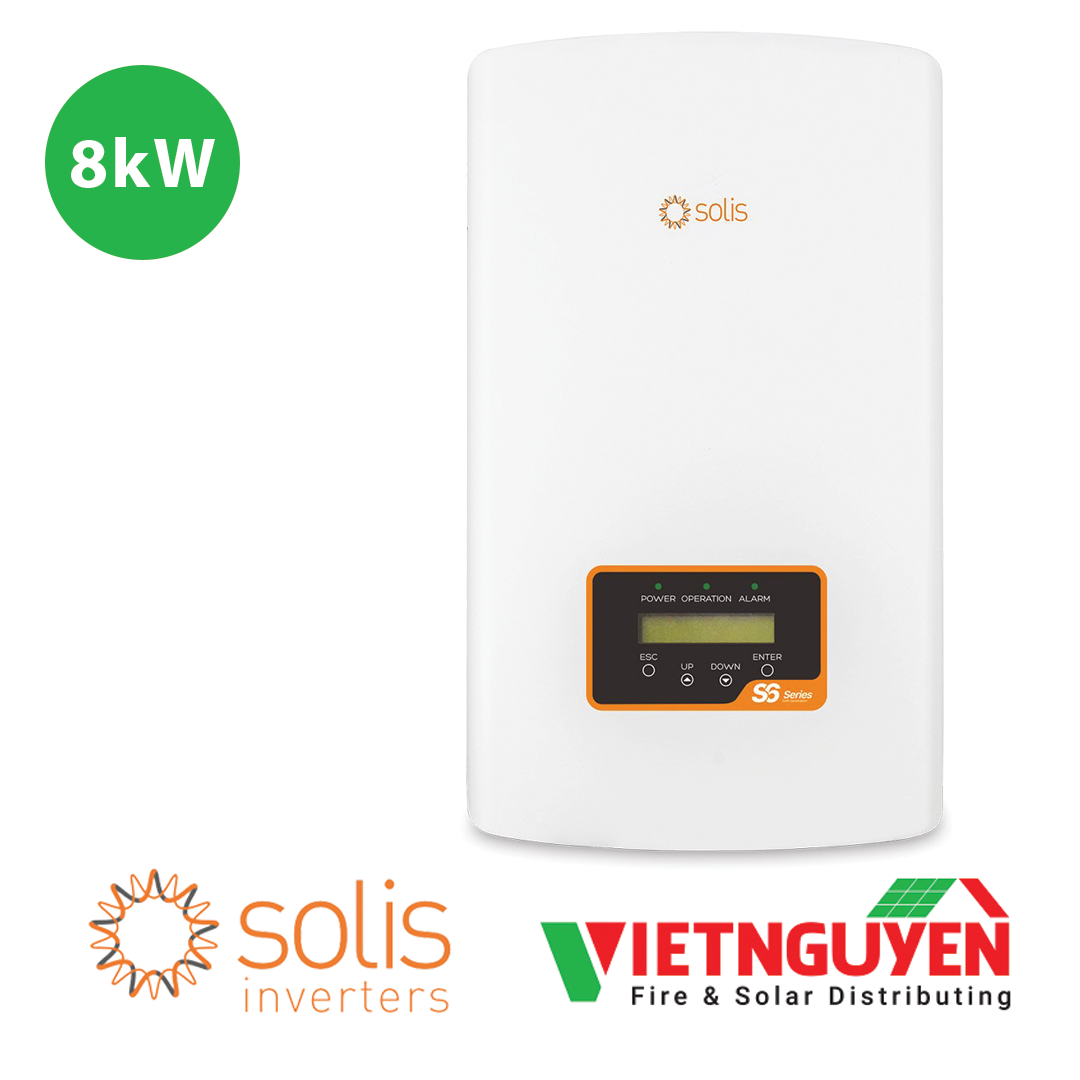 Inverter Solis 8kW S5-GR1P8K – 3 MPPT, Hiệu Suất Cao - vietnguyen.com.vn